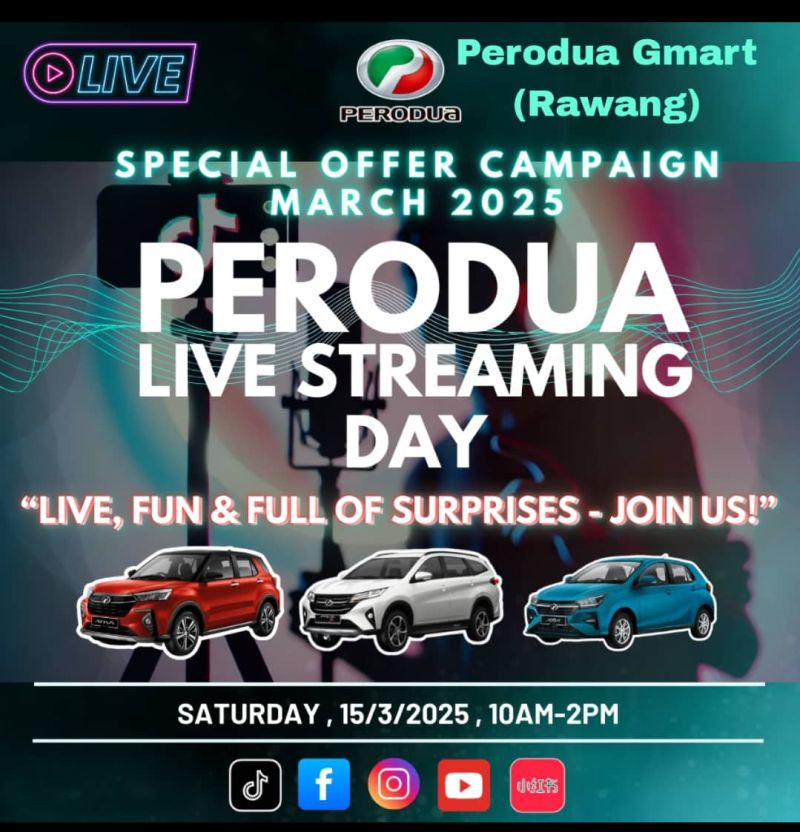 Perodua Rawang Live Streaming Day - Perodua Rawang Sales