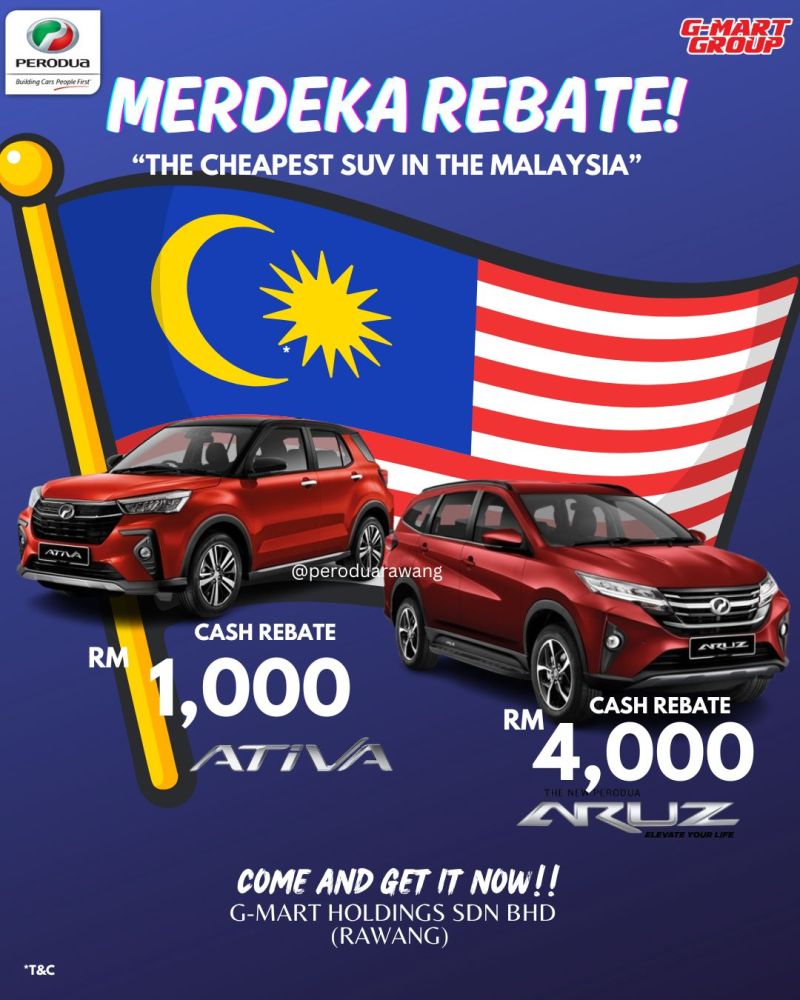 Perodua Rawang Merdeka Rebate - Perodua Rawang Sales