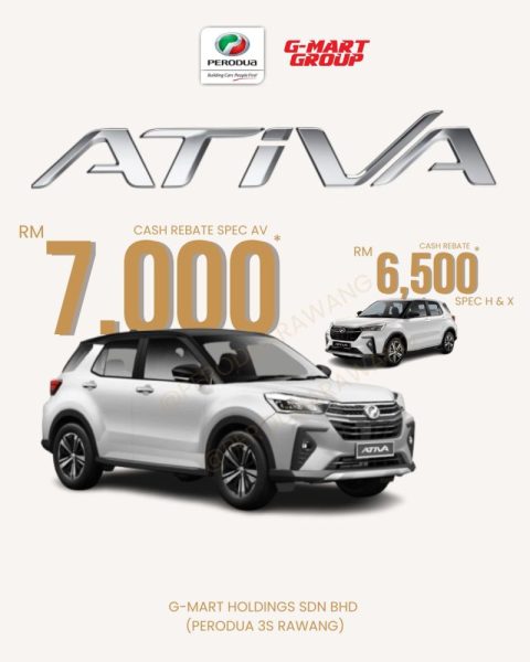 Perodua Ativa Rawang: Exclusive Cash Rebates - Perodua Rawang Sales